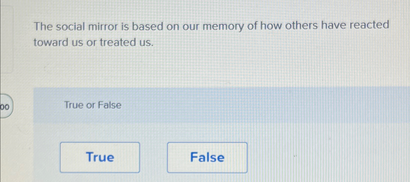Solved The social mirror is based on our memory of how | Chegg.com
