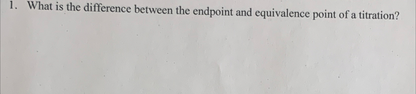 Solved What is the difference between the endpoint and | Chegg.com
