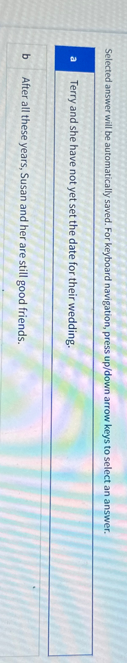 Solved Selected answer will be automatically saved. For | Chegg.com