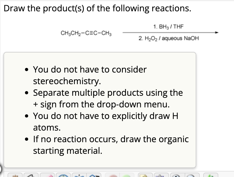 Solved Draw the product(s) ﻿of the following | Chegg.com