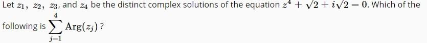 Solved Let z1,z2,z3, and z4 be the distinct complex | Chegg.com