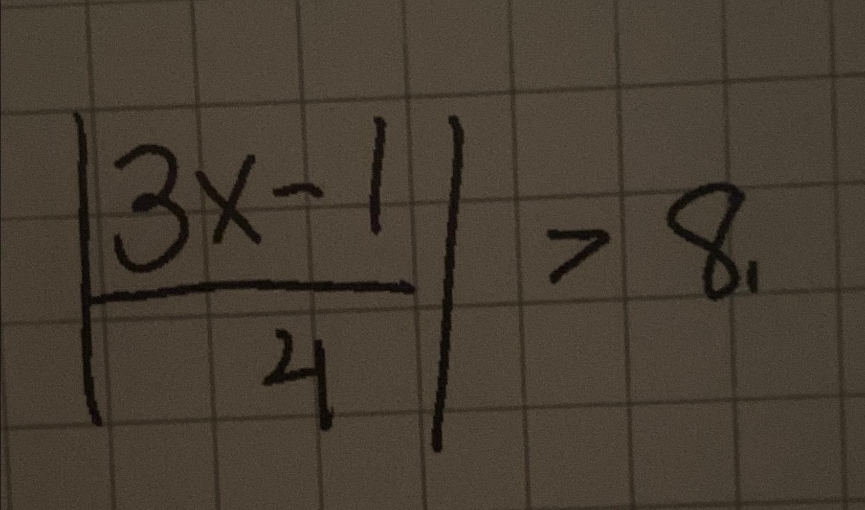 |3x-14|>8 | Chegg.com