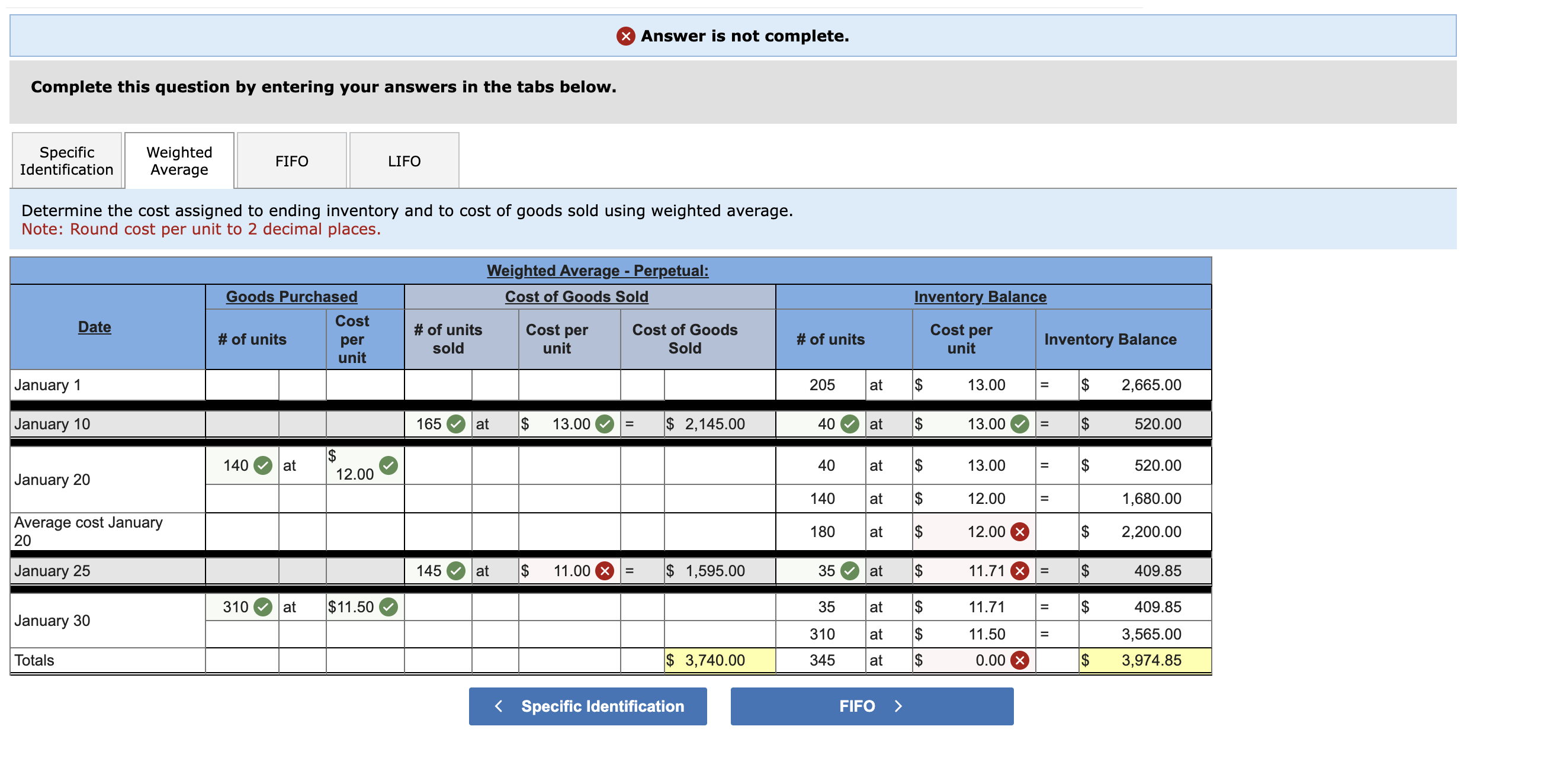 Exercise 5-3 (Algo) Perpetual: Inventory costing | Chegg.com Exercise 5-3 (Algo) Perpetual: Inventory costing | Chegg.com