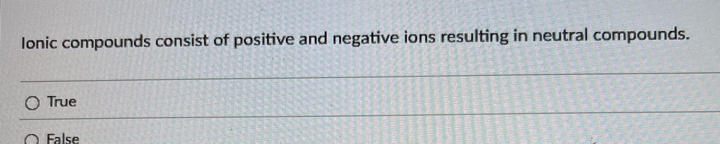 Solved lonic compounds consist of positive and negative ions | Chegg.com