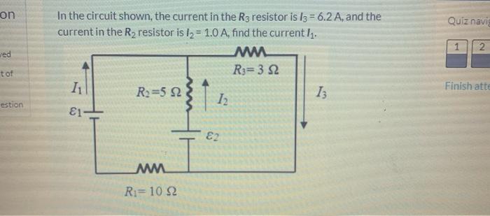 Solved In the circuit shown, the current in the R3 resistor | Chegg.com