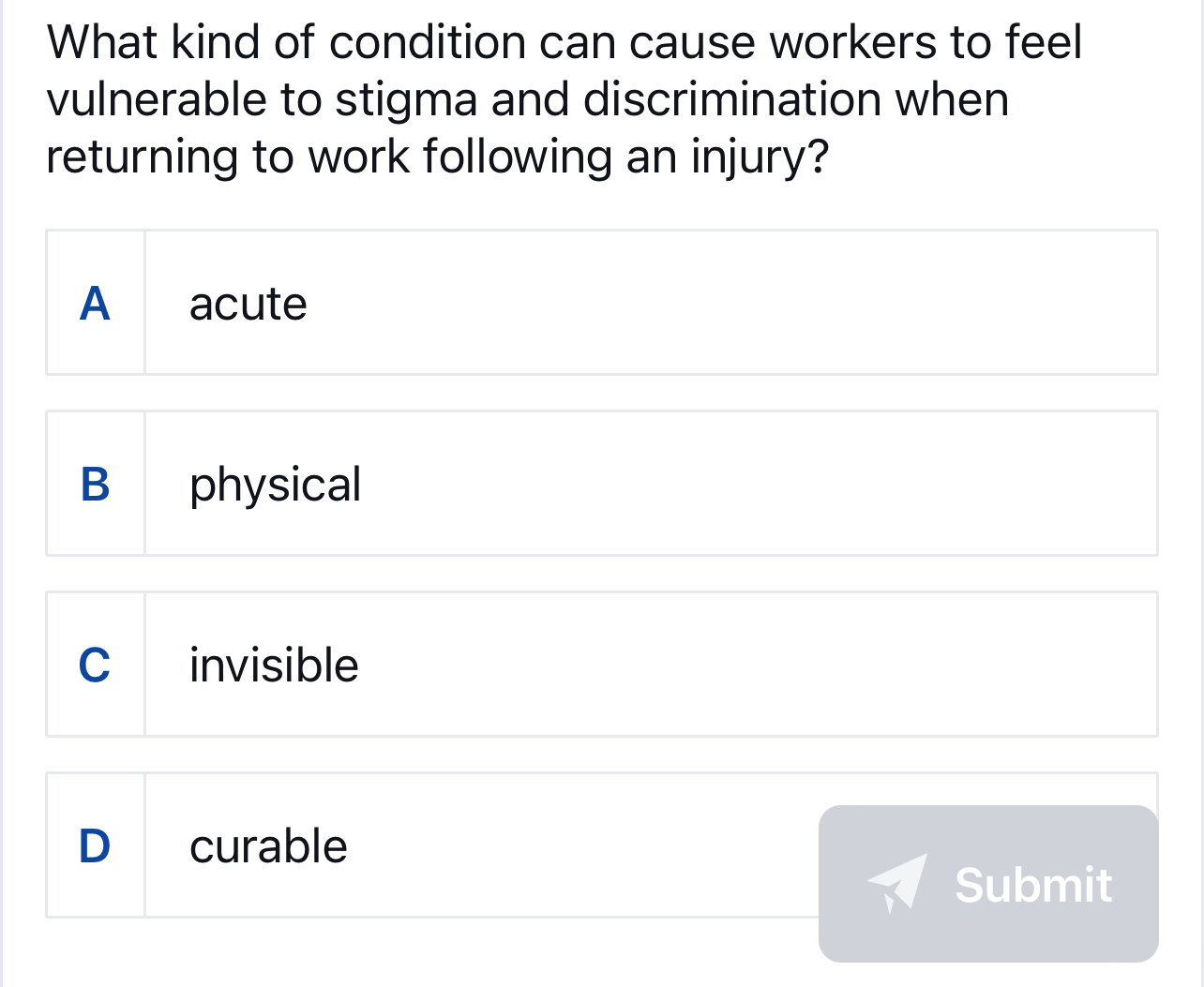 Solved What kind of condition can cause workers to feel | Chegg.com