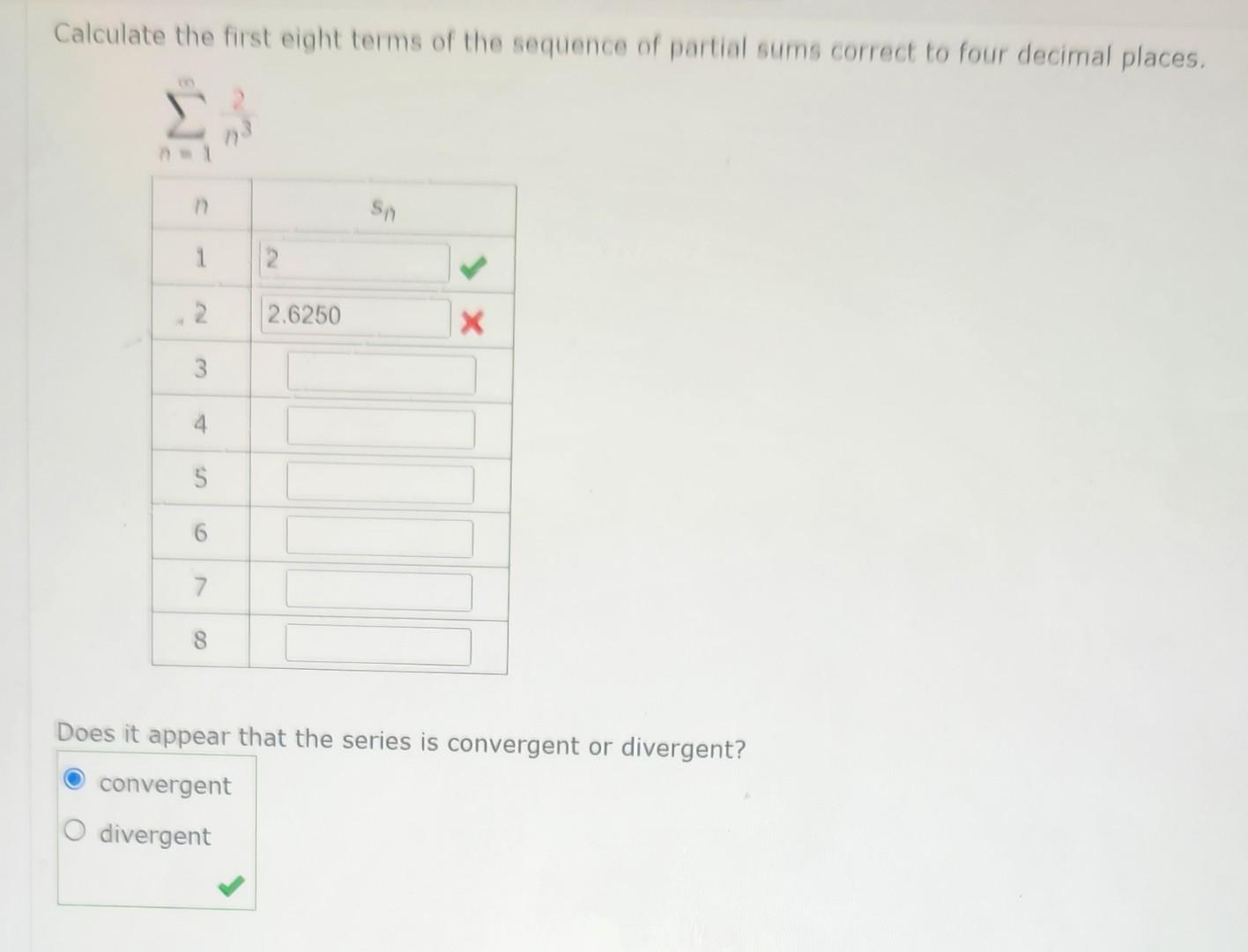 Solved Calculate the first eight terms of the sequence of | Chegg.com