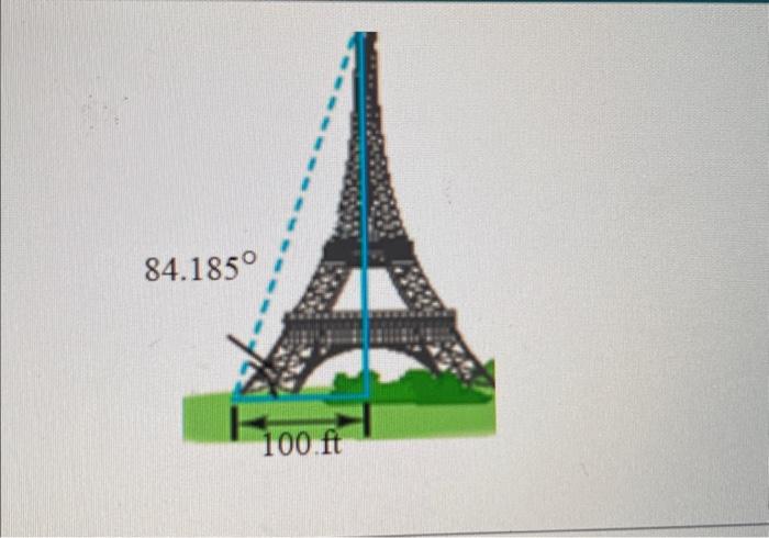 Solved Find the height of the tower using the information | Chegg.com