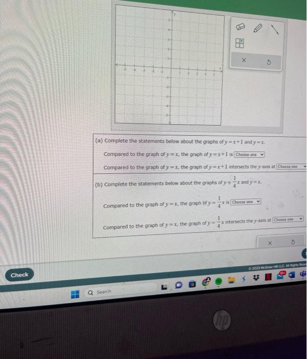 Solved (a) Complete the statements below about the graphs of | Chegg.com
