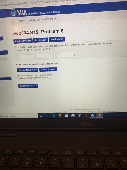 Solved unccedu/webwork/Math2241GC/web004-515/6/?effective | Chegg.com
