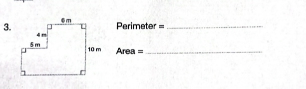 Solved Find area and perimeter. Perimeter = q,Area :You can | Chegg.com