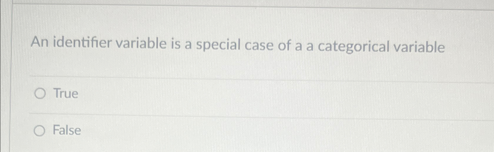Solved An identifier variable is a special case of a | Chegg.com