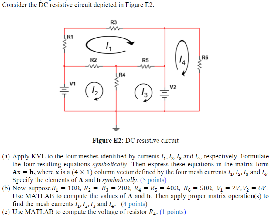 Solved Consider the DC resistive circuit depicted in Figure | Chegg.com