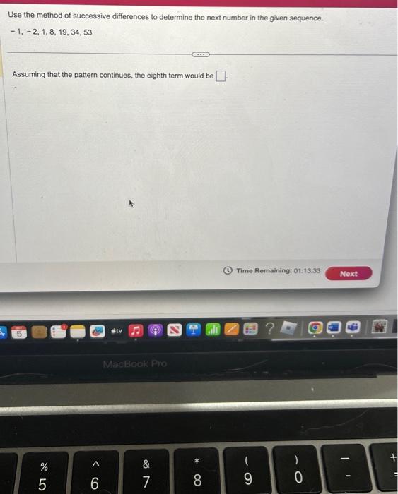 Solved Use the method of successive differences to determine | Chegg.com