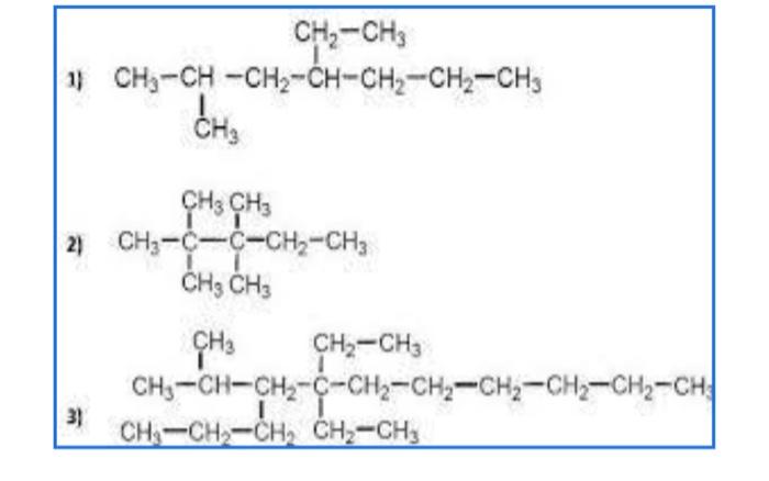 Solved CH₂ CH3 1 CH₂-CH-CH₂-CH-CH₂-CH₂-CH3 CH₂ CH3 CH3 2 | Chegg.com