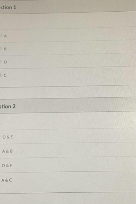 Solved the photos below sre tge different answer choices for | Chegg.com