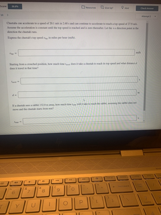 Solved Score: 59.6% Resources C Give Up Hint Check Answer > | Chegg.com