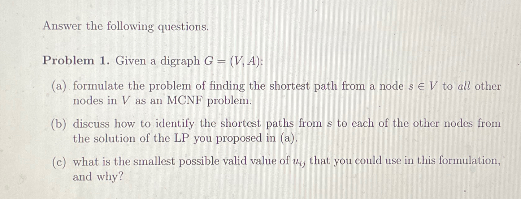Solved Answer the following questions.Problem 1. Given a | Chegg.com Solved Answer the following questions.Problem 1. Given a | Chegg.com