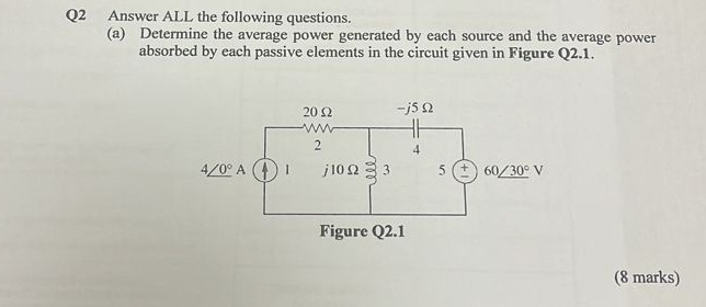 Solved Q2 ﻿Answer ALL the following questions.(a) ﻿Determine | Chegg.com