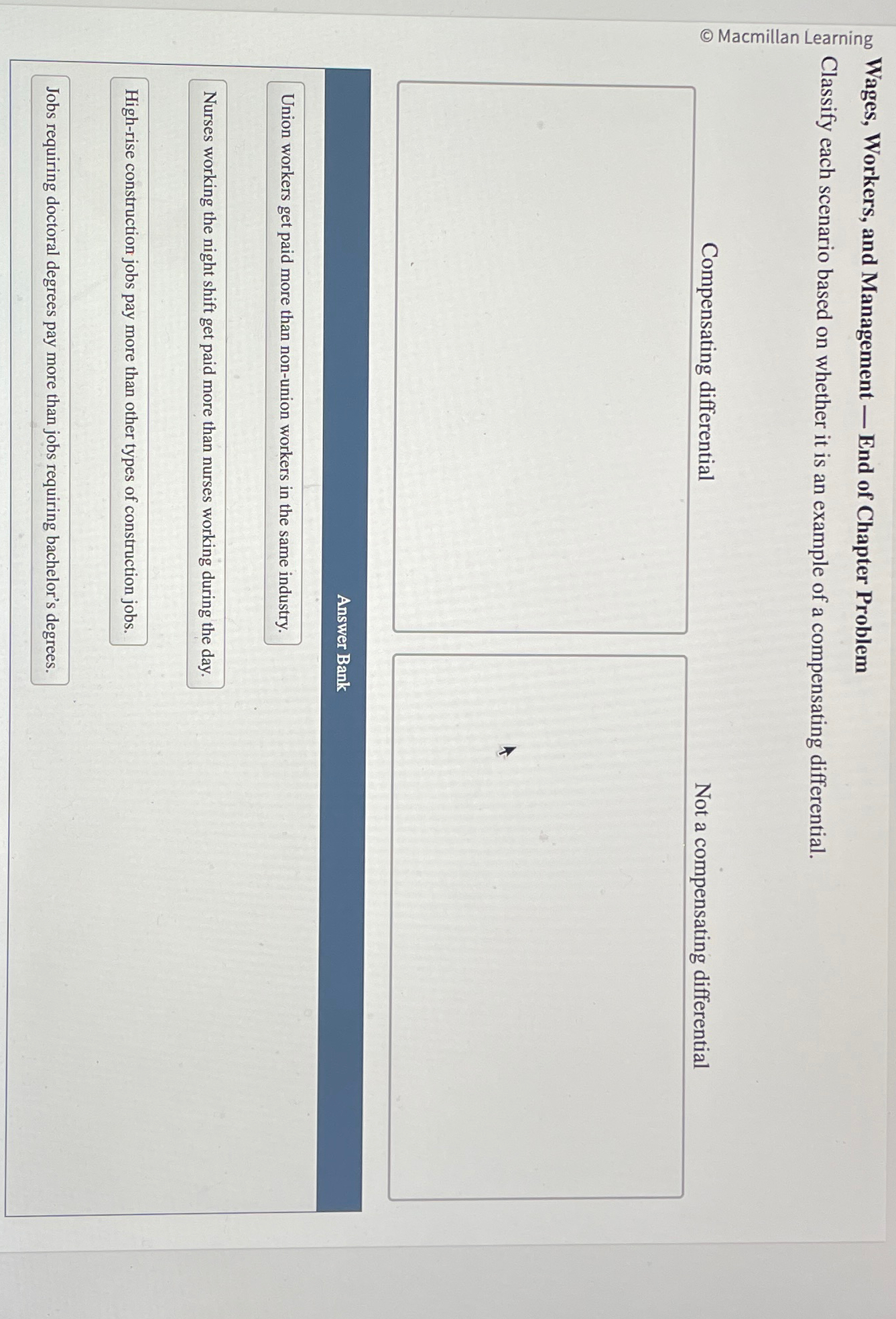 Solved Wages, Workers, and Management — ﻿End of Chapter | Chegg.com