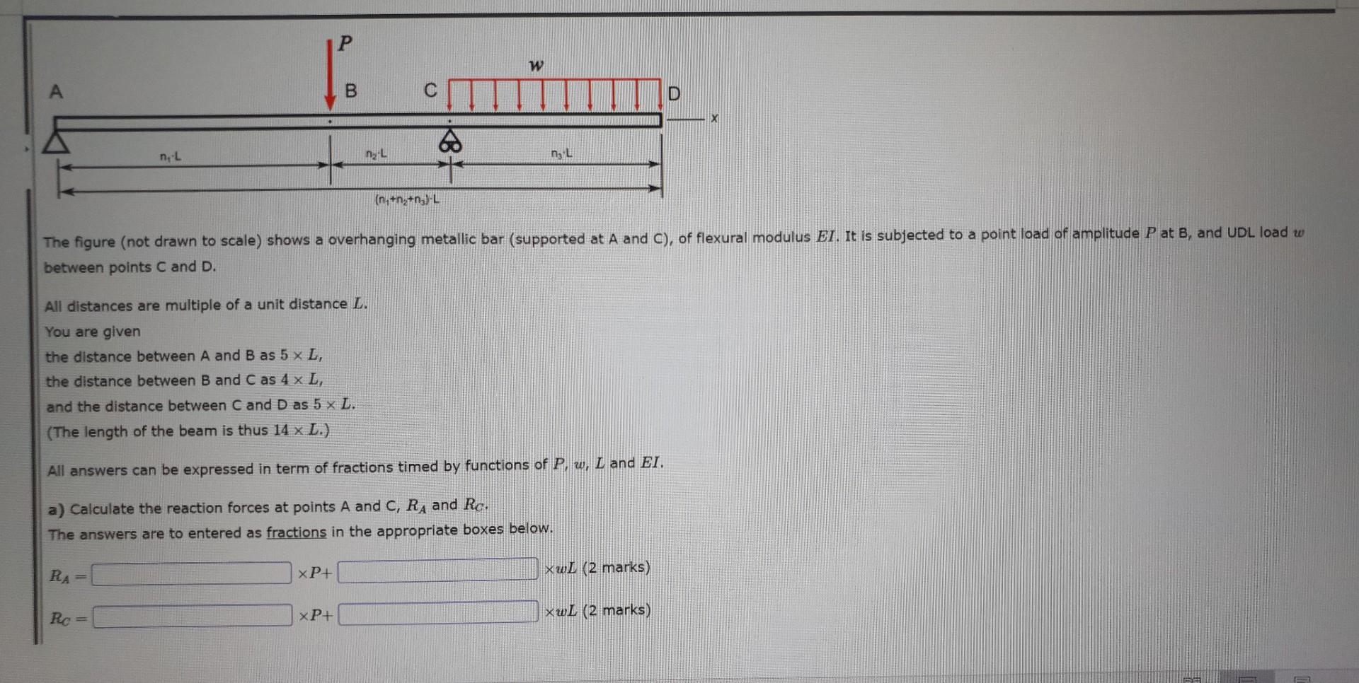 Solved between points C and D. All distances are multiple of | Chegg.com