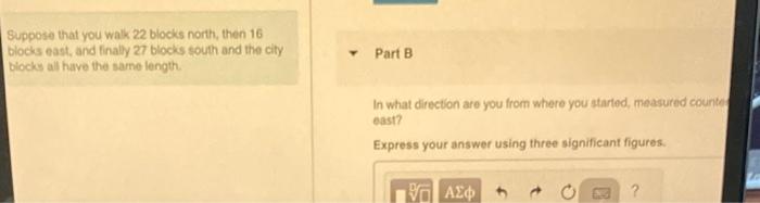 Solved Suppose that you walk 22 blocks north, then 16 blocks | Chegg.com