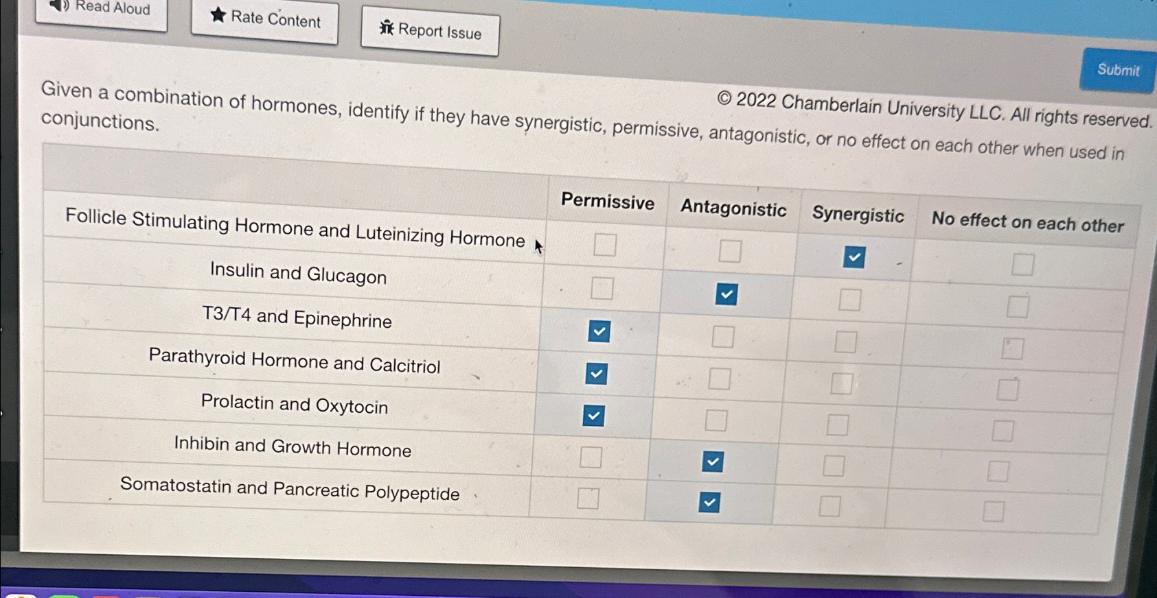 Solved Read Aloud(C) 2022 ﻿Chamberlain University LLC. ﻿All | Chegg.com