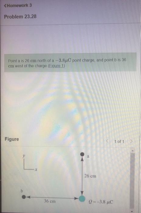Solved Point a is 26 cm north of a−3.8μC point charge, and | Chegg.com