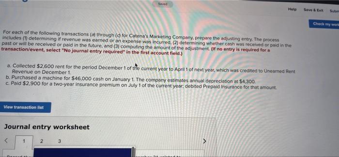 Solved Saved Help pter 4 Homework Save & Exit Submit Check | Chegg.com Solved Saved Help pter 4 Homework Save & Exit Submit Check | Chegg.com
