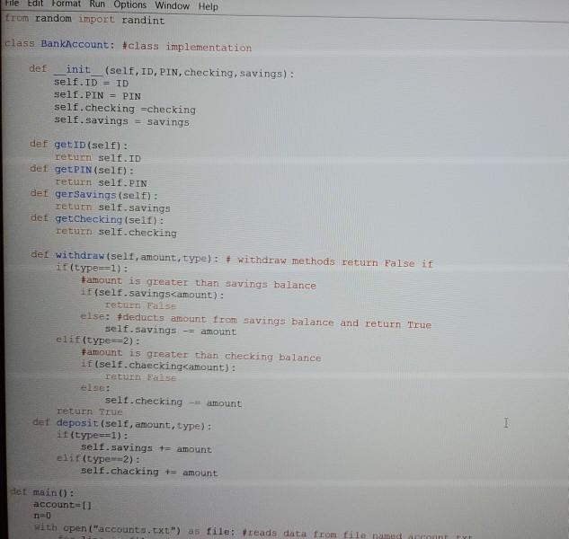 Solved File Edit Format Run Options Window Help from random | Chegg.com