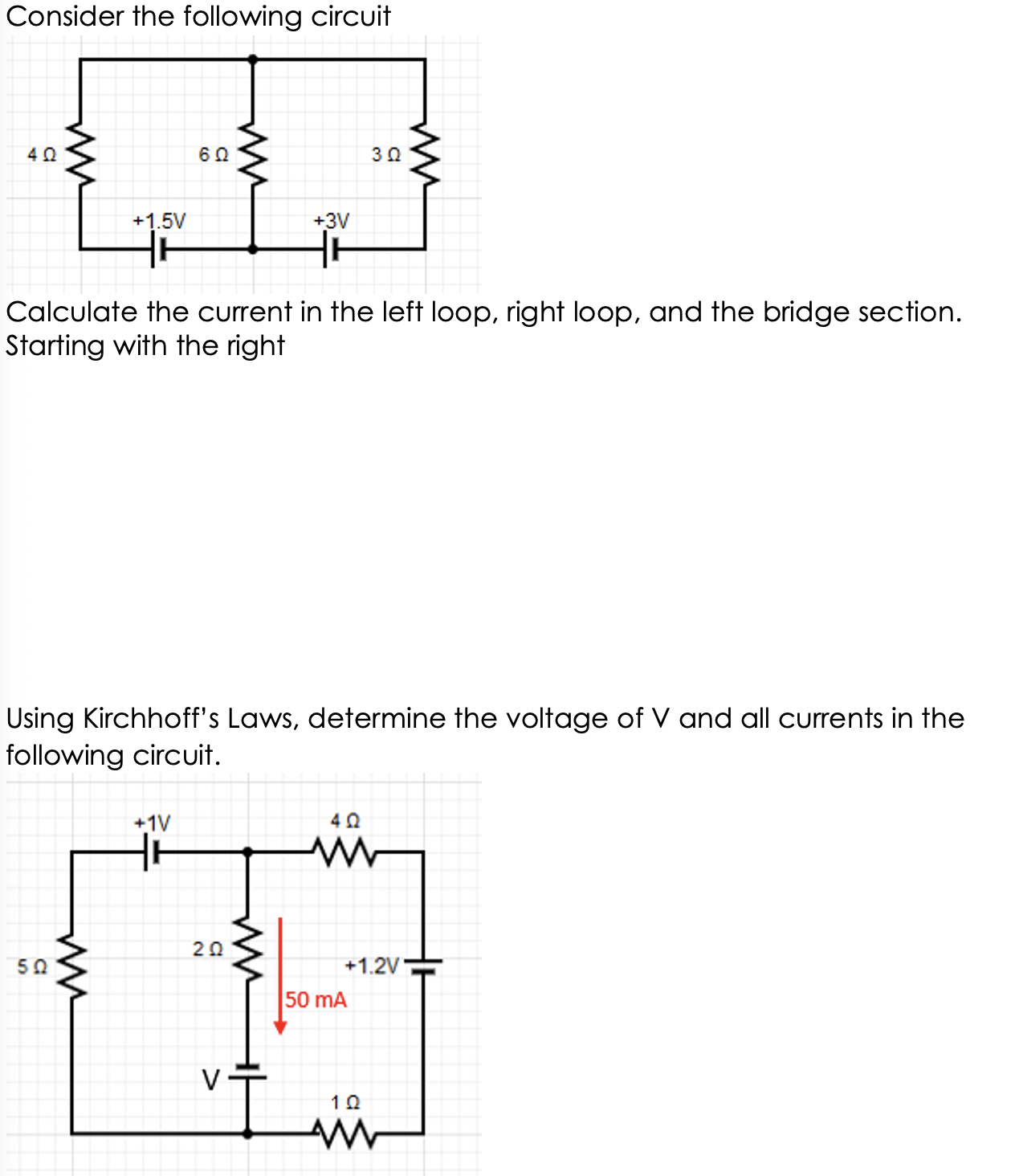 Solved Consider the followind circıuitCalculate the current | Chegg.com