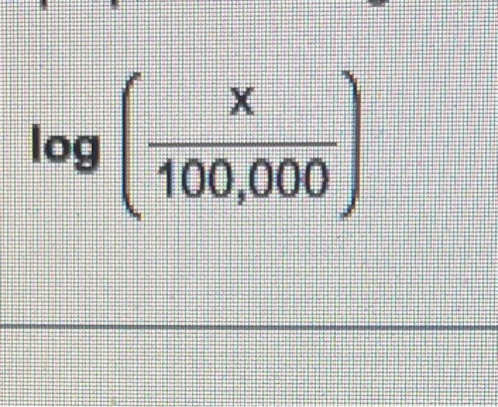 log X 100,000 log X 100,000 Test: Unit VI | Chegg.com
