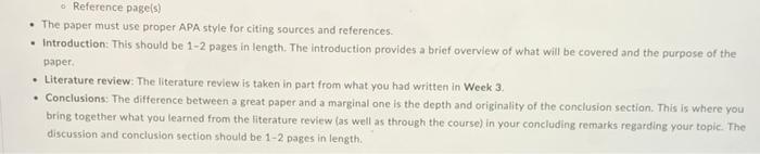 Solved need help with introduction and conclusion about | Chegg.com