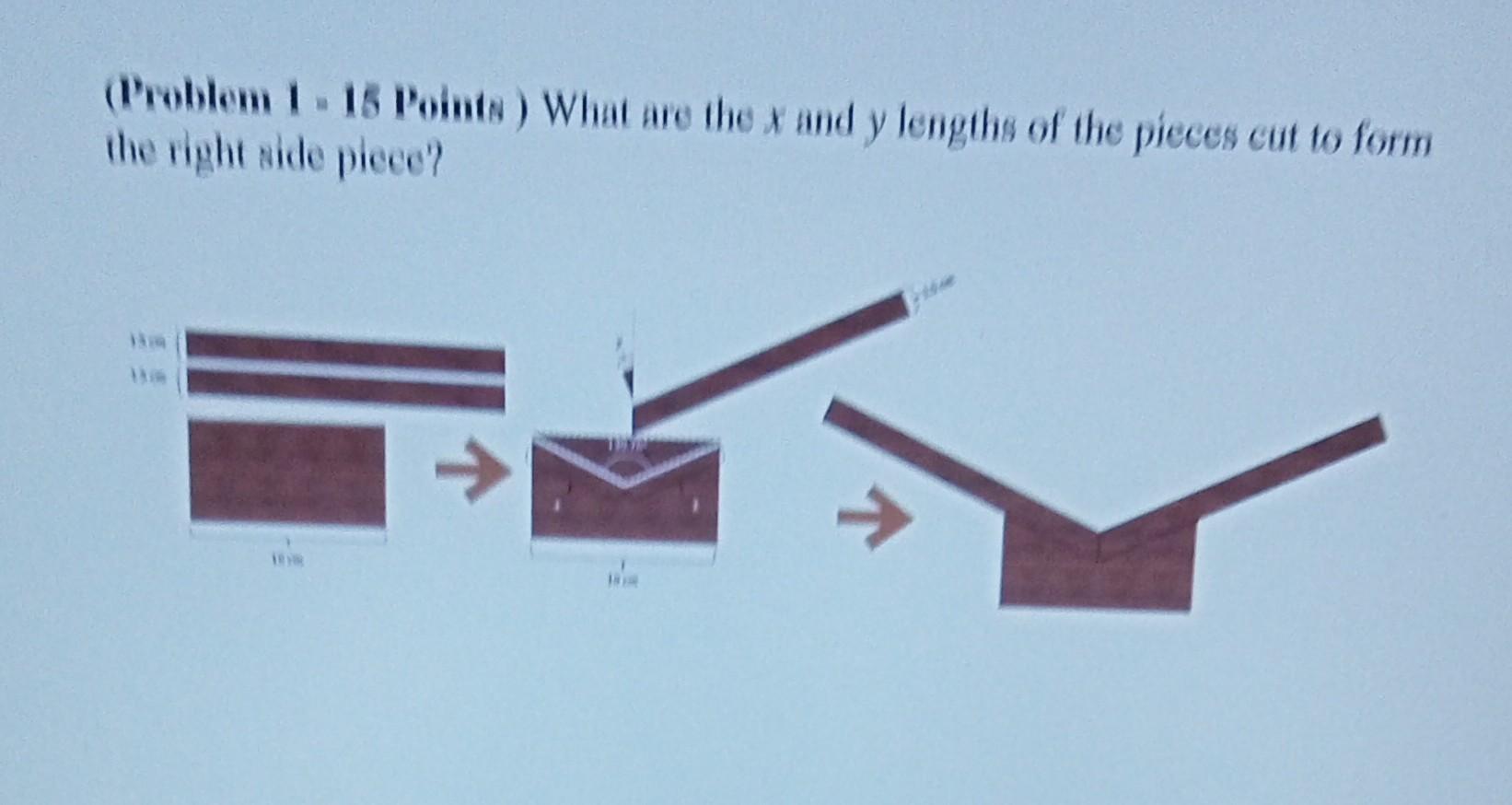 (Problem I - 15 Points ) What are the x and y lengthe | Chegg.com