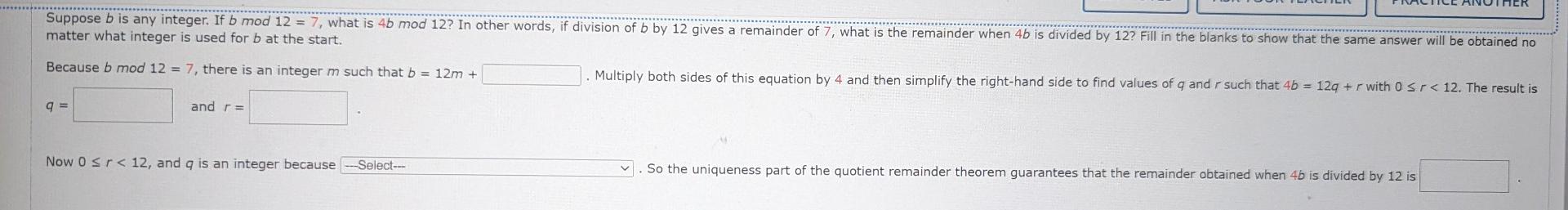 Solved matter what integer is used for b at the start. | Chegg.com
