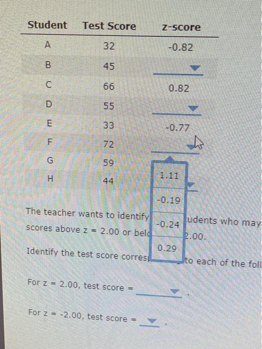 Solved 4. Transforming X values into z scores In preparation | Chegg.com