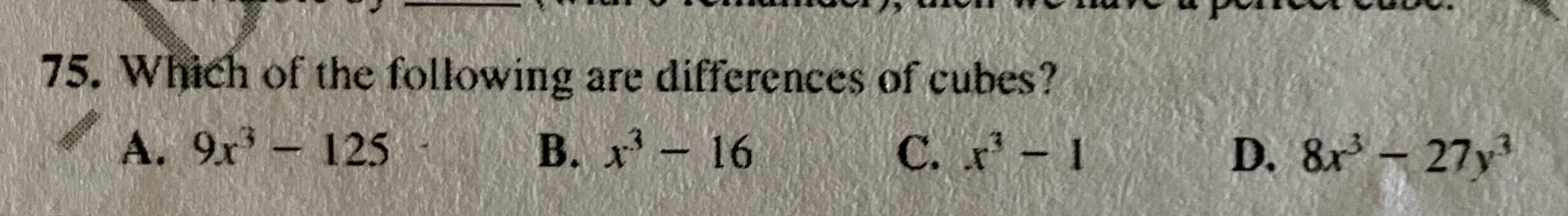 Solved Which of the following are differences of | Chegg.com