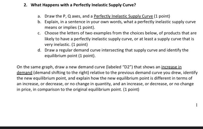 Solved 2. What Happens with a Perfectly Inelastic Supply | Chegg.com