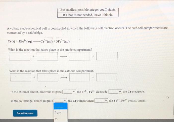 Solved Use smallest possible integer coefficients. If a box | Chegg.com