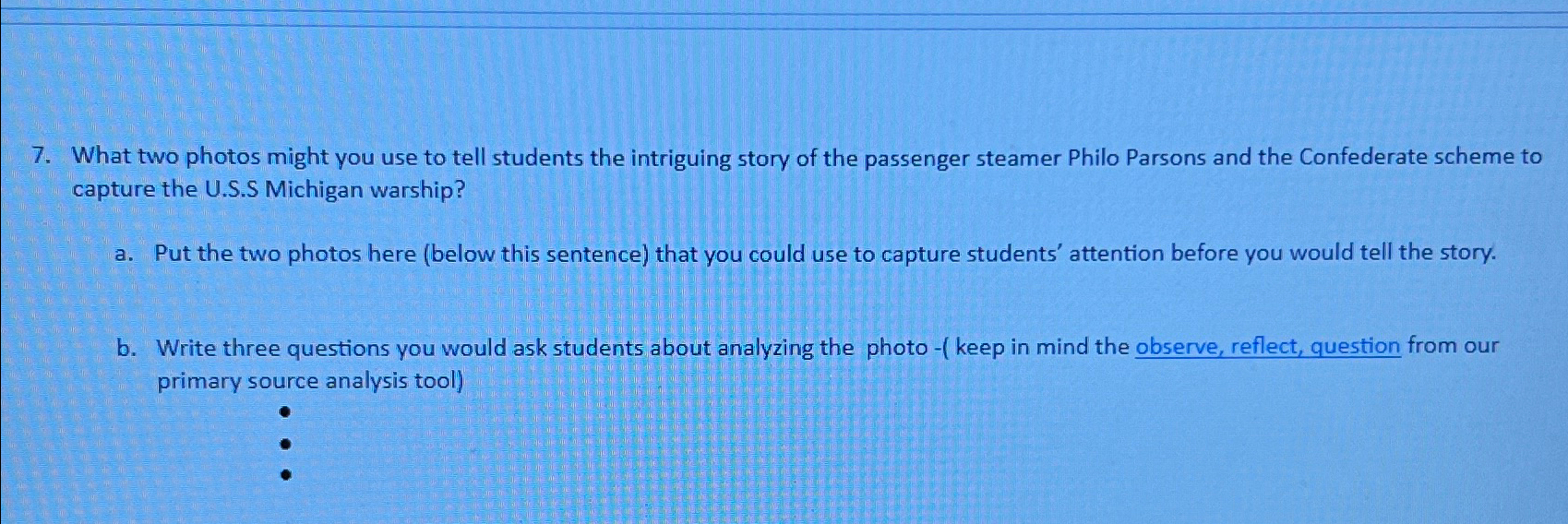 Solved What two photos might you use to tell students the | Chegg.com