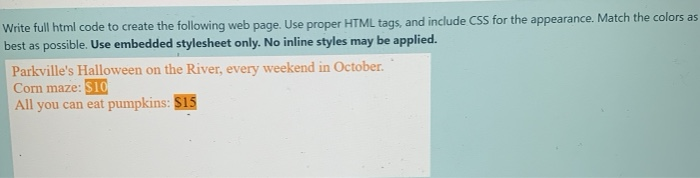 Solved Write full html code to create the following web | Chegg.com