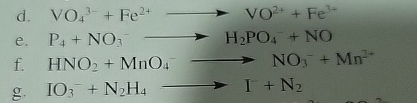 Solved Solve these redox reaction | Chegg.com
