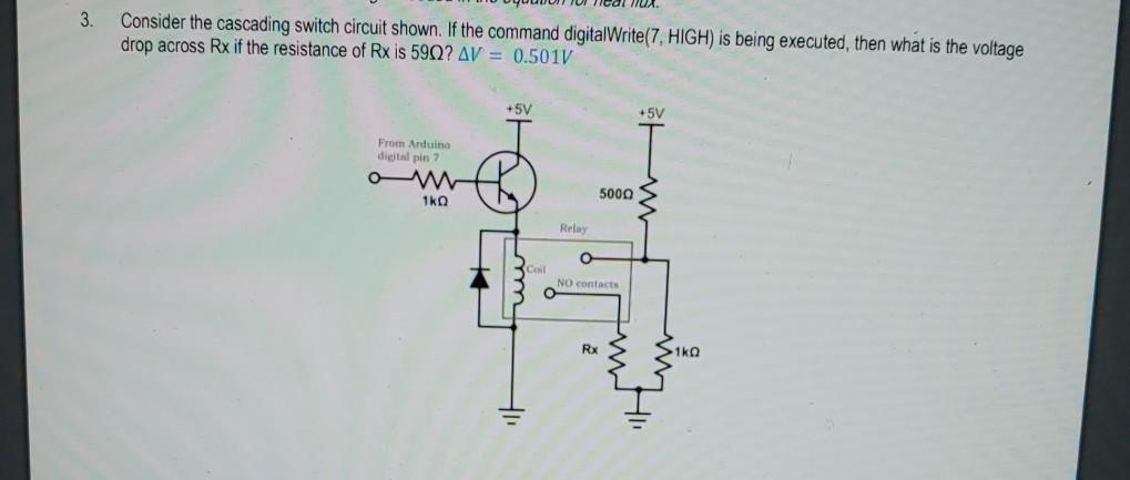 Solved 3. Consider the cascading switch circuit shown. If | Chegg.com
