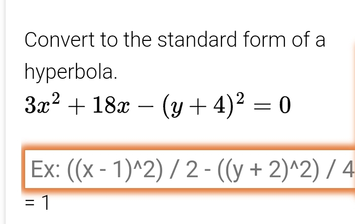 Solved Convert to the standard form of a | Chegg.com