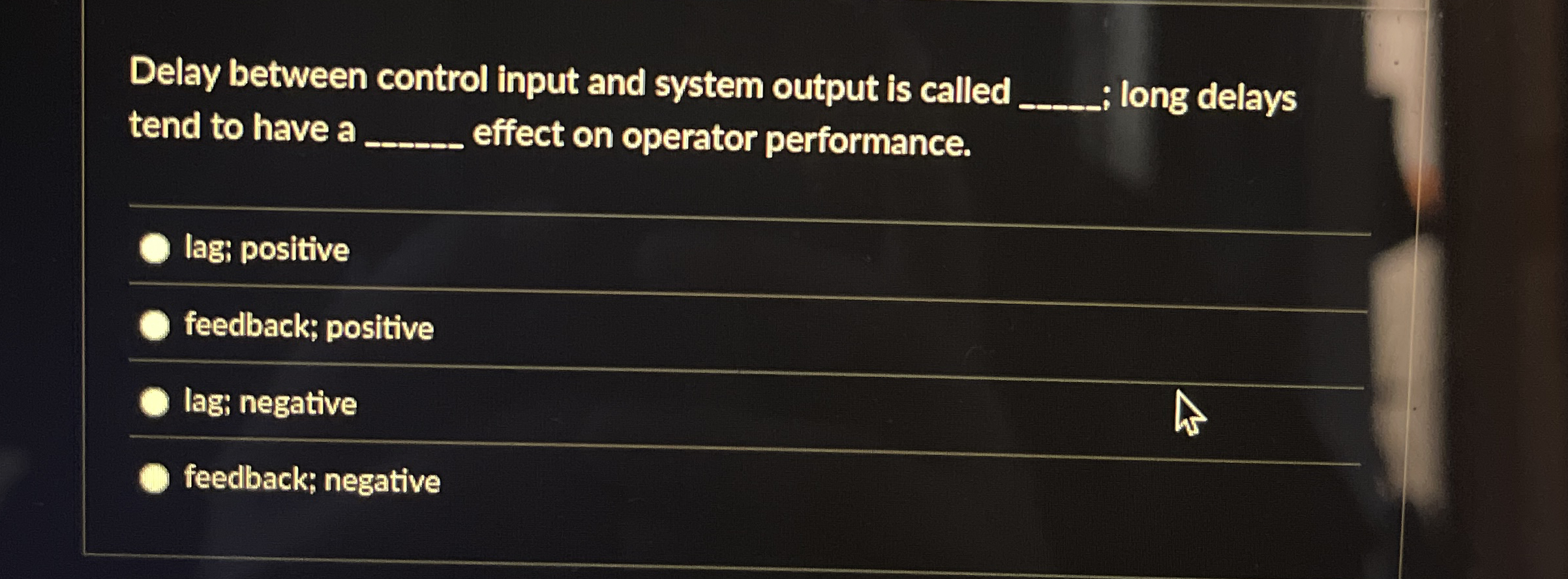 Solved Delay between control input and system output is | Chegg.com