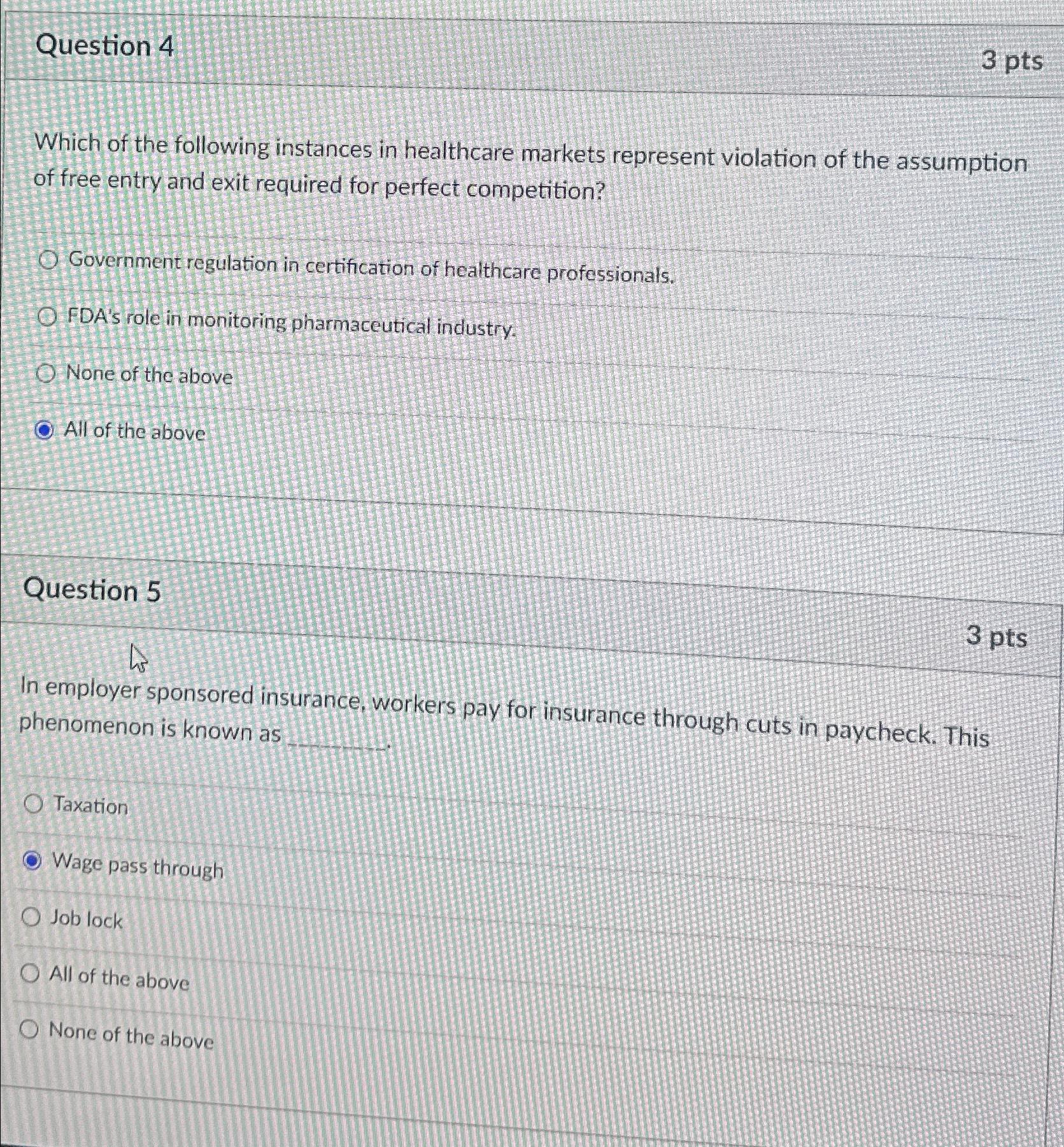 Solved Question 43 ﻿ptsWhich of the following instances in | Chegg.com