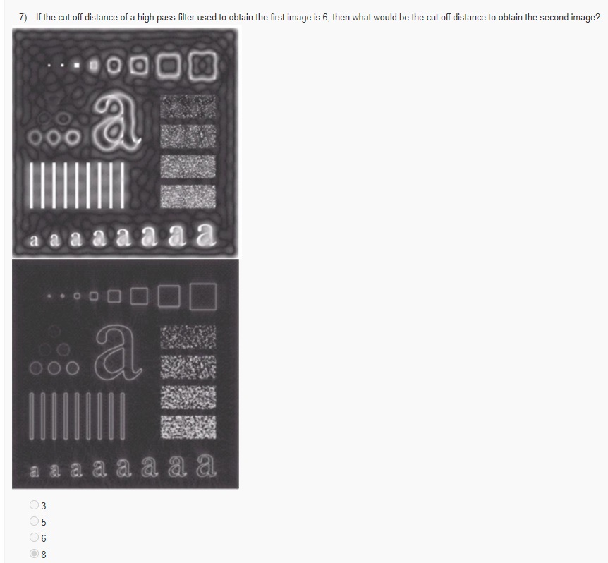 Solved If the cut off distance of a high pass filter used to | Chegg.com