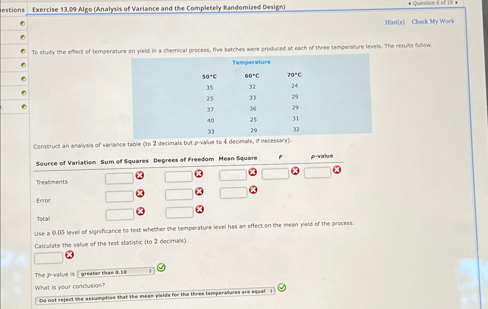 Solved Hint(s) ﻿Check My WorkConstruct an analysis of | Chegg.com