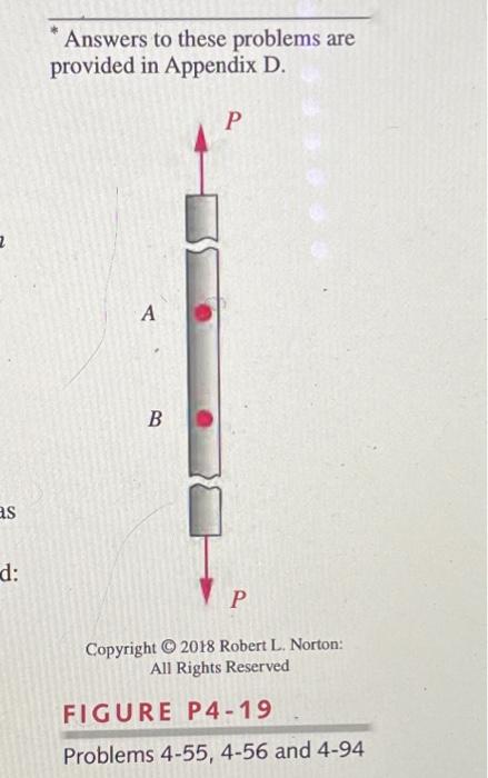 Solved 55 Figure P4-19 shows a 1.5 -in-dia, 30 -in-long | Chegg.com