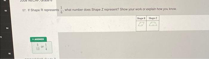 Solved , what number does Shape Z represent? Show your work | Chegg.com